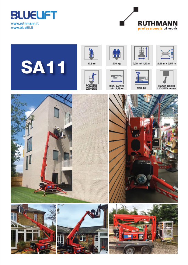 SA 11 Brochure Thumbnail | Versalift Ireland